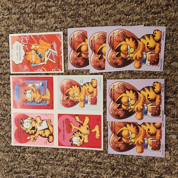 Garfield | Other | Vintage Garfield Valentines | Poshmark
